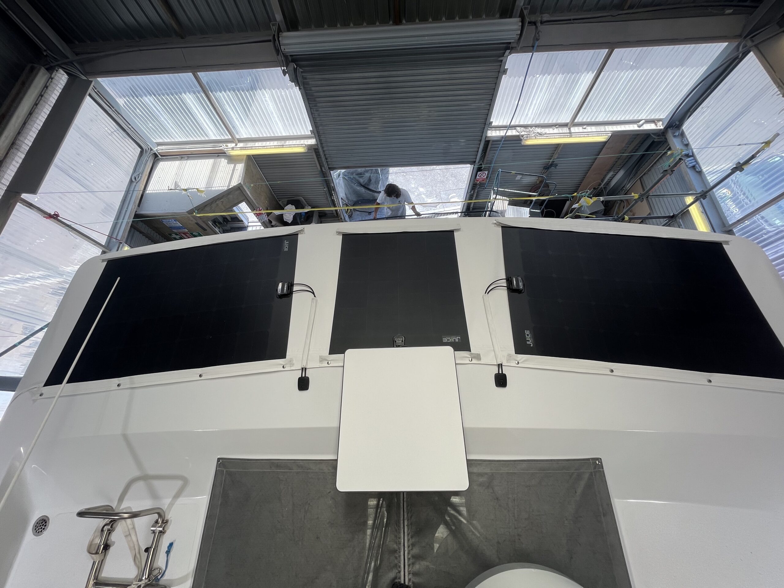 Fixed Bimini with Solar panels - International Achievement Awards
