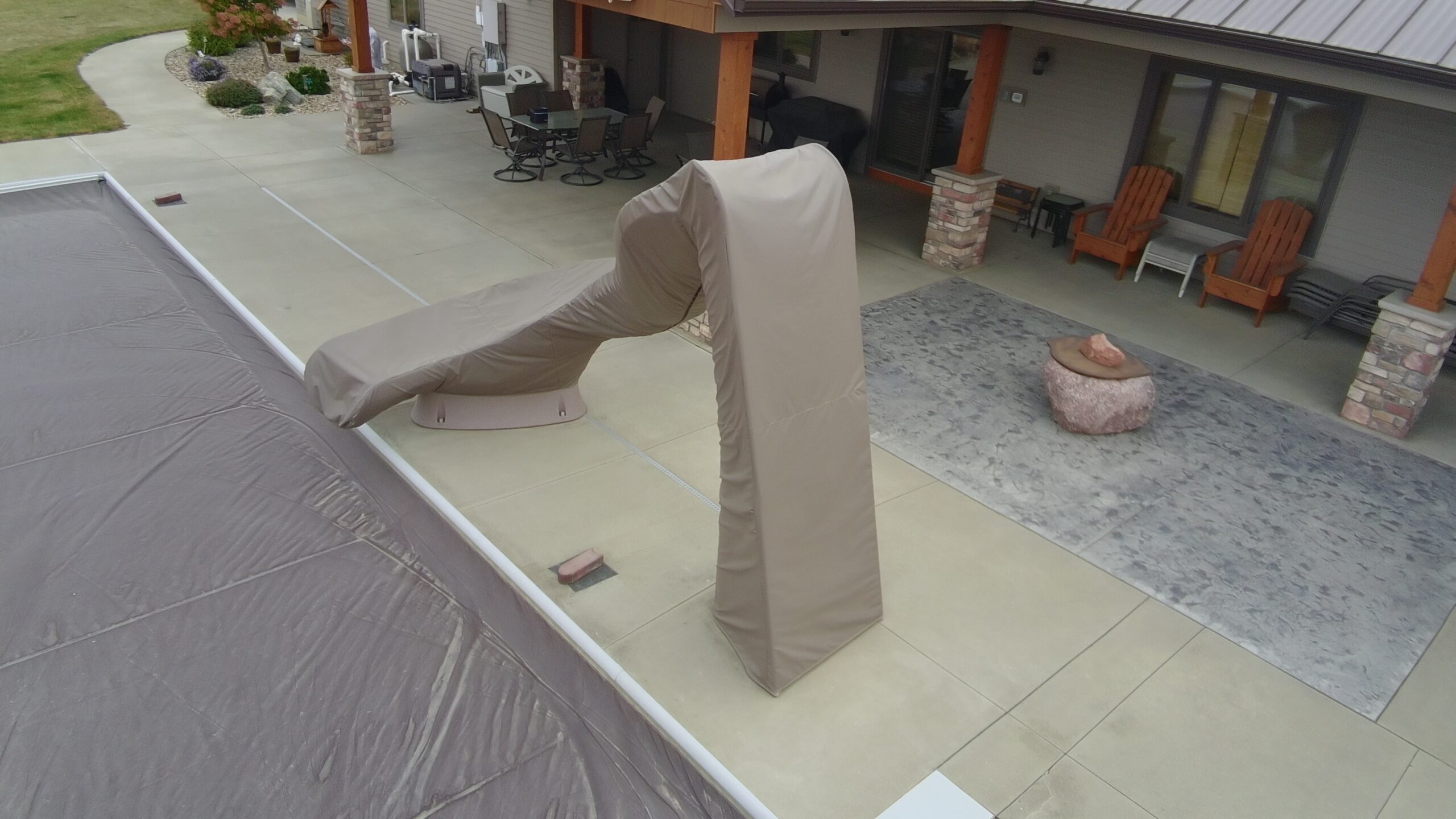 Swimming pool slide cover - International Achievement Awards